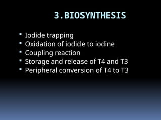 Thyroid and Anti thyroid drugs dept of Pharmacology | PPTX