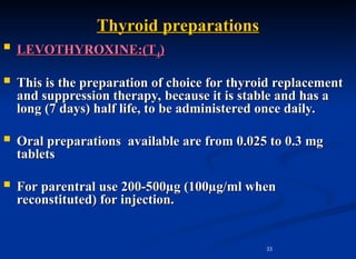 THYROID AND ANTI THYROID DRUGS 2006.pptn