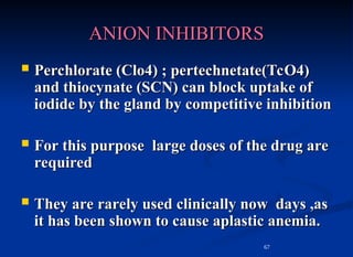 THYROID AND ANTI THYROID DRUGS 2007...... | PPT