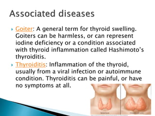 Thyroid and associated diseases | PPTX