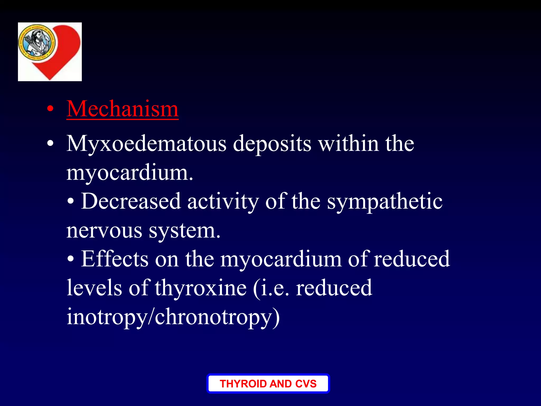 Thyroid and heart disease | PPTX