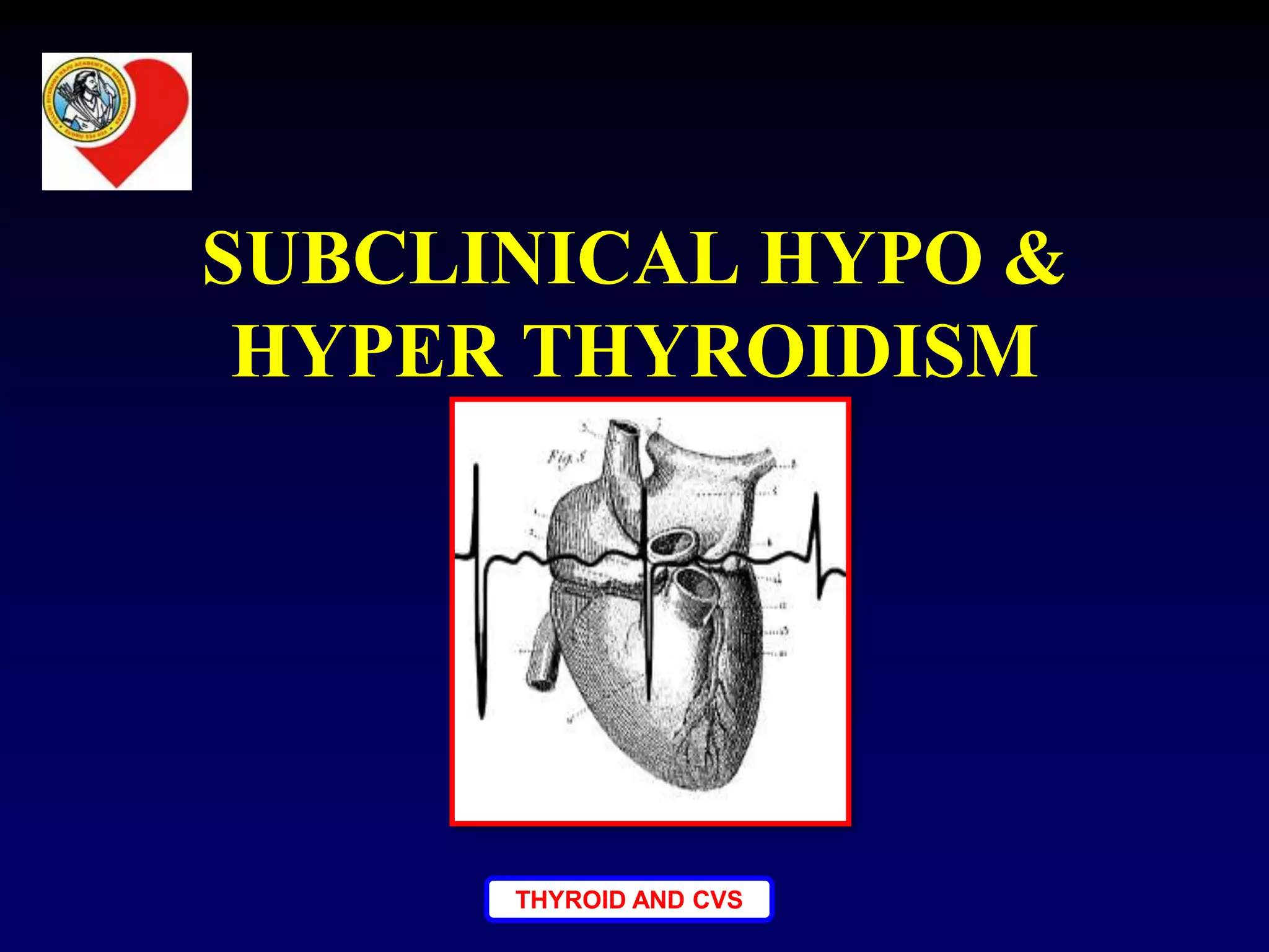 Thyroid and heart disease | PPTX