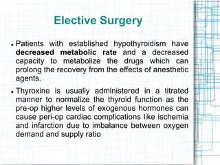Anesthesia: Thyroid and Parathyroid | PPT