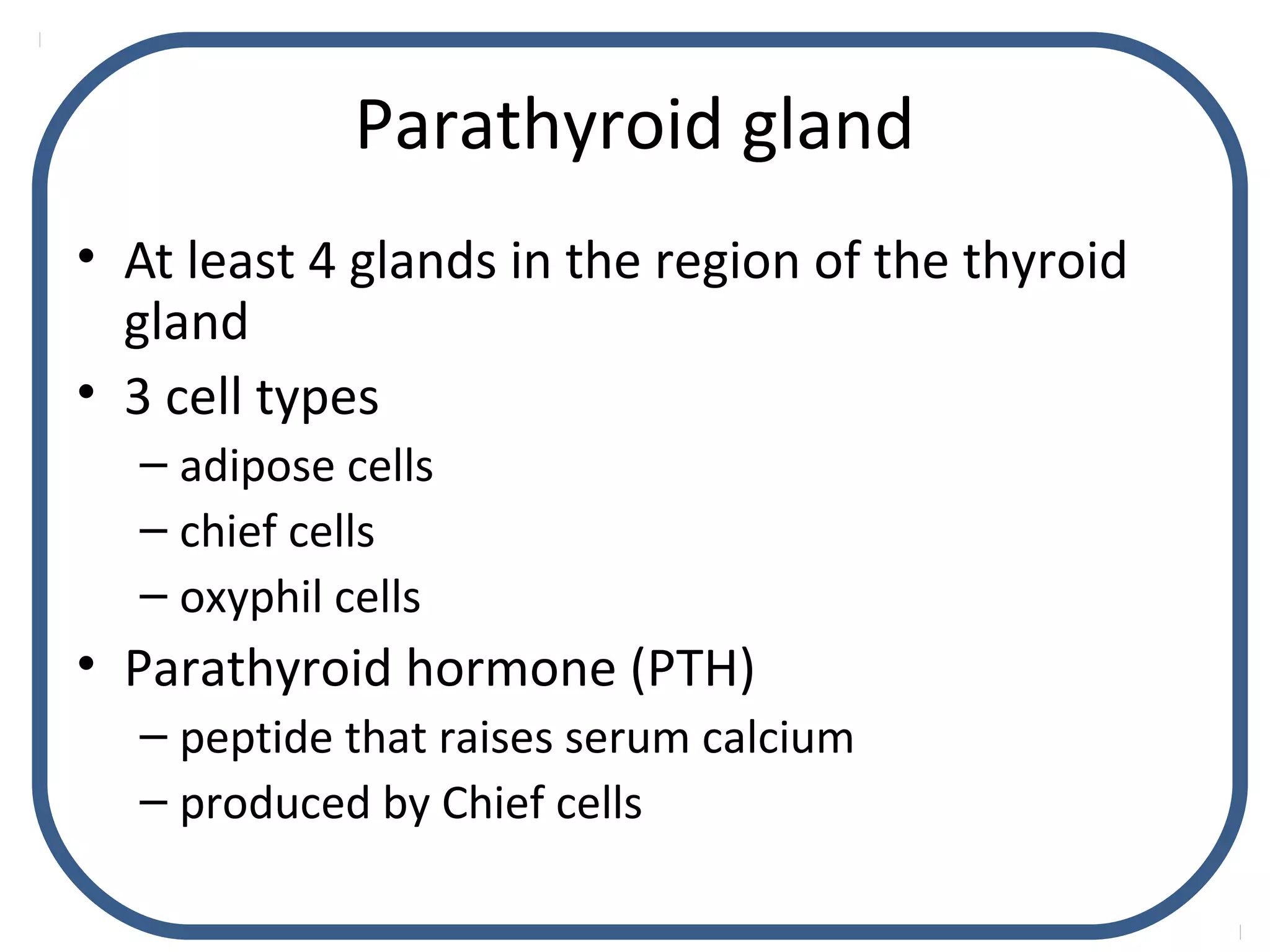 Thyroid and parathyroid glands - Julie Cornish | PPT