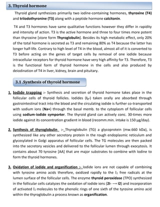 THYROID AND PARATHYROID GLAND BY HARSHAL | PDF