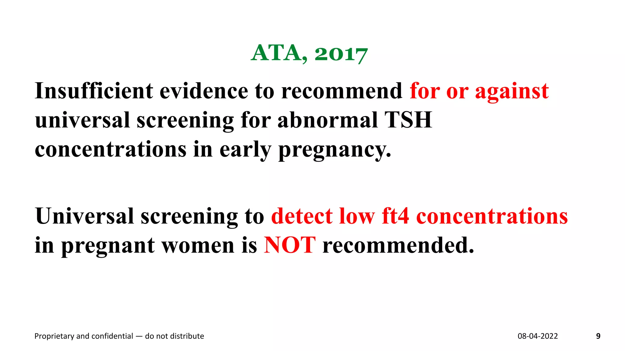 Management of Hypothyroid and Pregnancy | PPTX