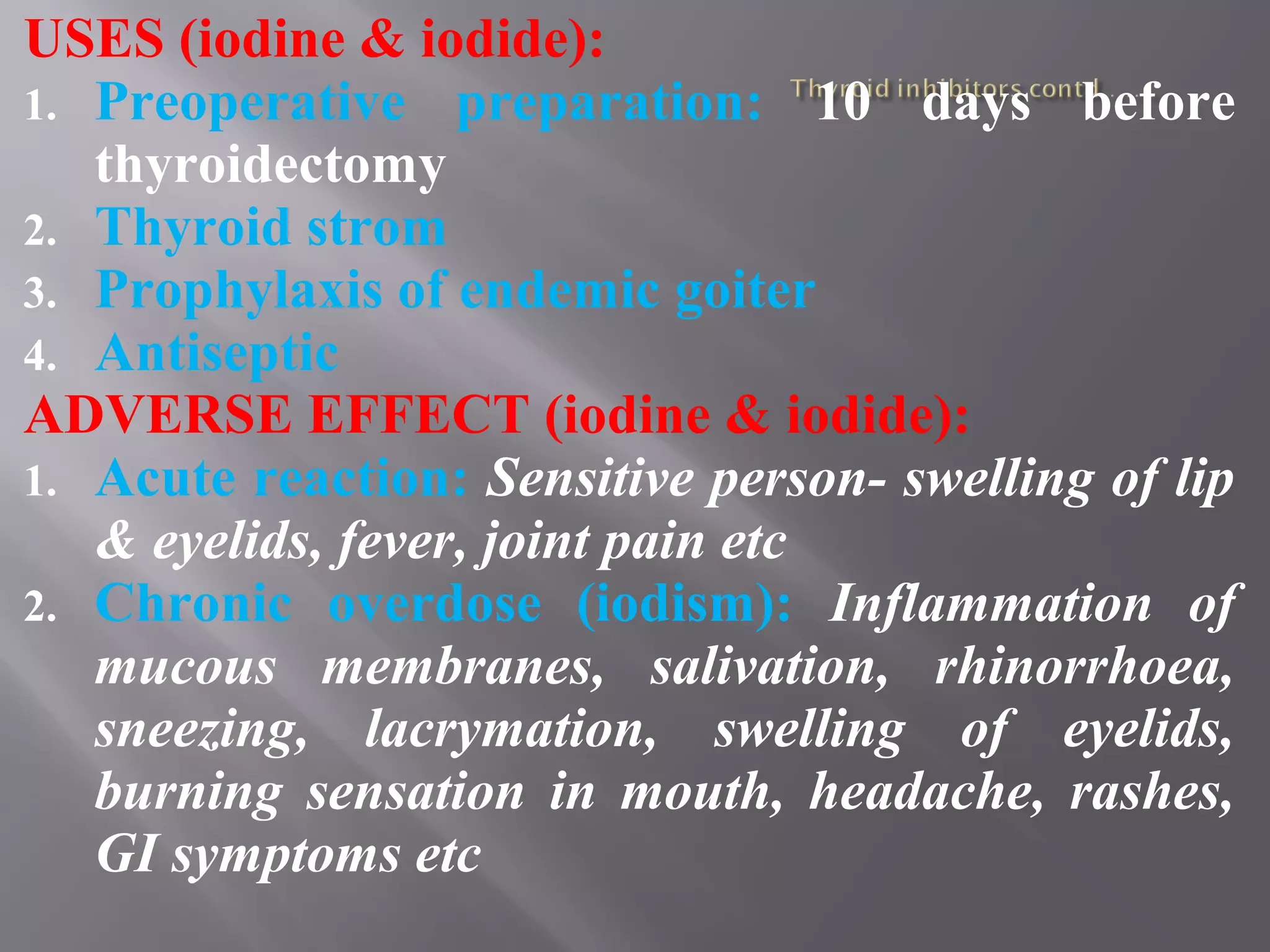 Thyroid & antithyroid drugs | PPT