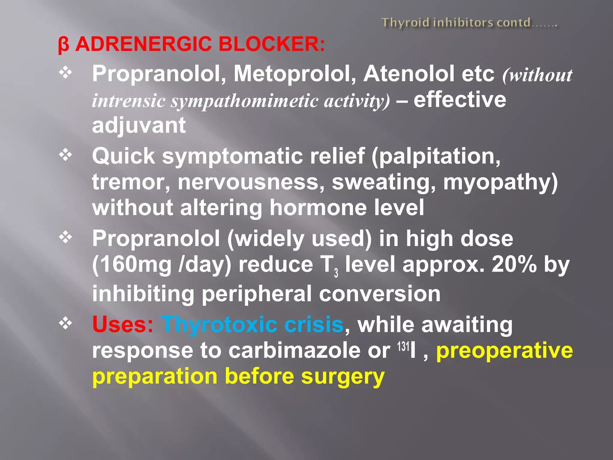 Thyroid & antithyroid drugs | PPT