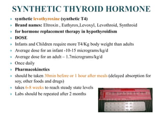 THYROID & ANTI THYROID AGENTS | PDF