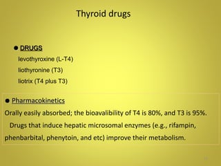 Thyroid & antithyroid drug | PPTX | Thyroid Disorders | Endocrine and ...