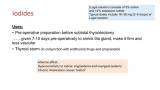 Thyroid & antithyroid drugs | PPT