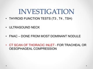 THYROIDBENIGNDISEASECONDITIONSGENERALSURGERY | PPTX
