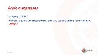 Thyroid cancer Lecture and radioactive iodine Therapy | PDF