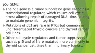 Thyroid carcinoma etiology | PPTX