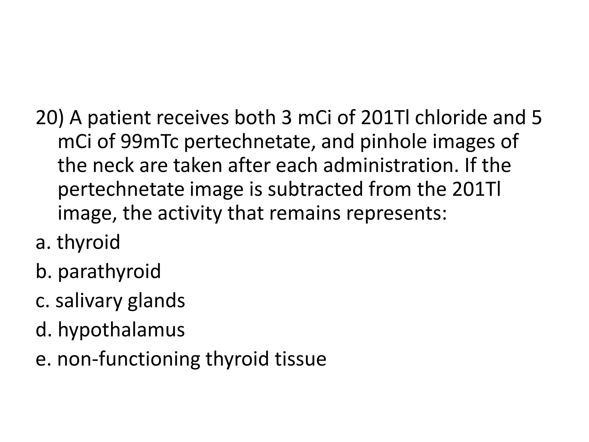 Nuclear Medicine - Thyroid, Parathyroid - Cases & Questions | PPTX ...