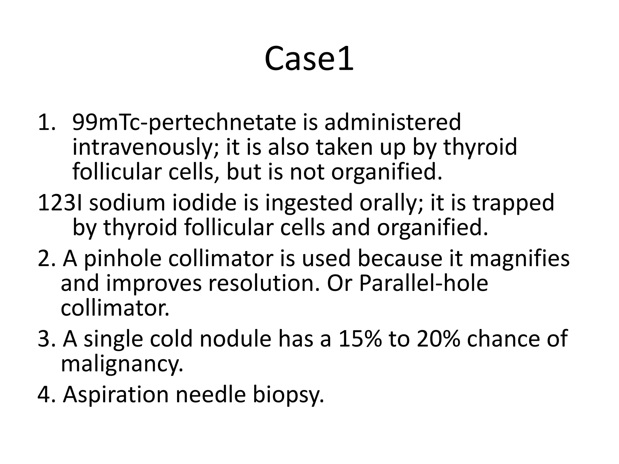 Nuclear Medicine - Thyroid, Parathyroid - Cases & Questions | PPTX