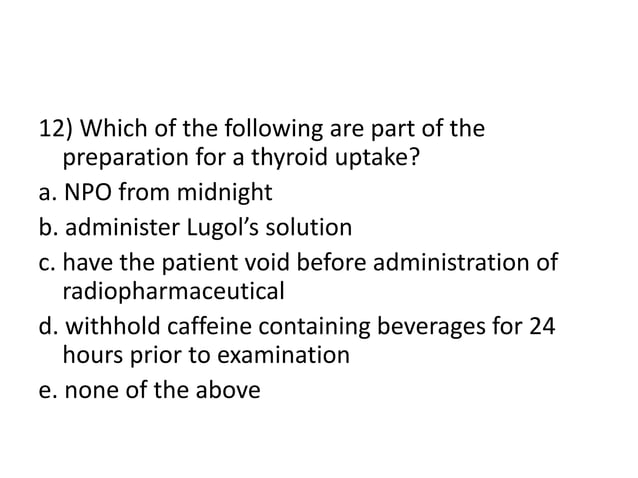 Nuclear Medicine - Thyroid, Parathyroid - Cases & Questions | PPTX ...