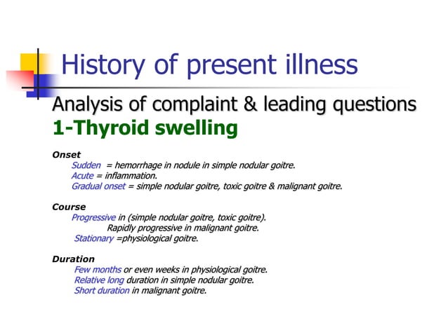 Thyroid case sheet | PPT