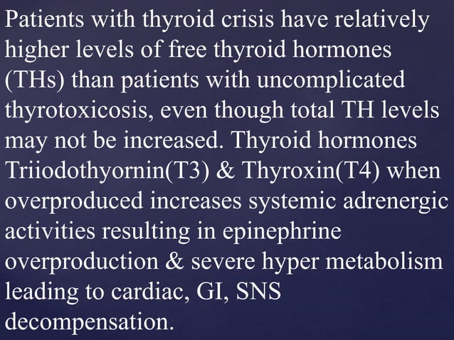 Thyroid Crisis definition, etiology .ppt | Thyroid Disorders ...