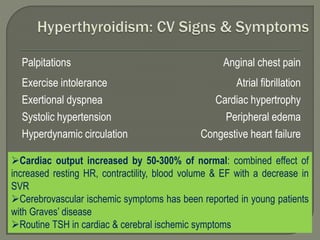 Thyroid disease and the Heart | PPSX