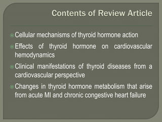 Thyroid disease and the Heart | PPSX