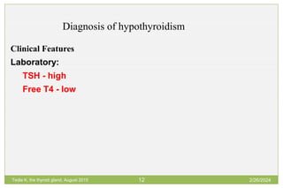 Thyroid Disease presentation by Rebira pptx | PPT