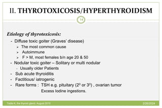 Thyroid Disease presentation by Rebira pptx | PPT