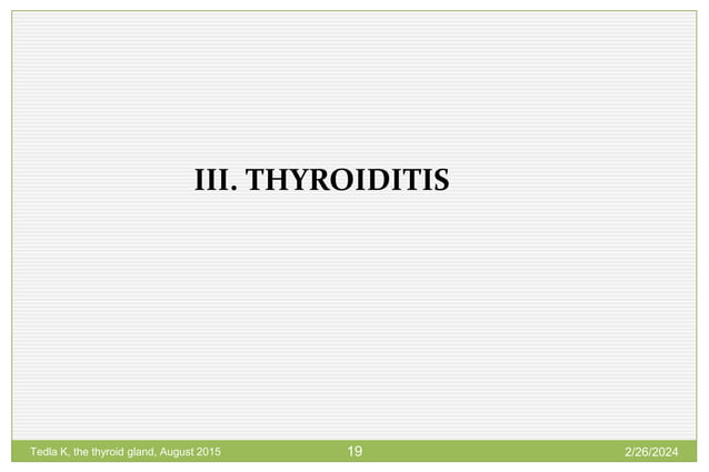 Thyroid Disease presentation by Rebira pptx | PPT