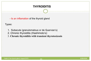 Thyroid Disease presentation by Rebira pptx | PPT