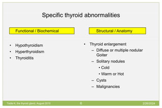 Thyroid Disease presentation by Rebira pptx | PPT