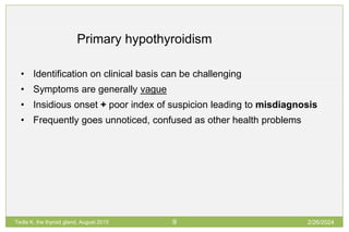 Thyroid Disease presentation by Rebira pptx | PPT
