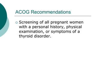 Thyroid disease in pregnancy | PPT