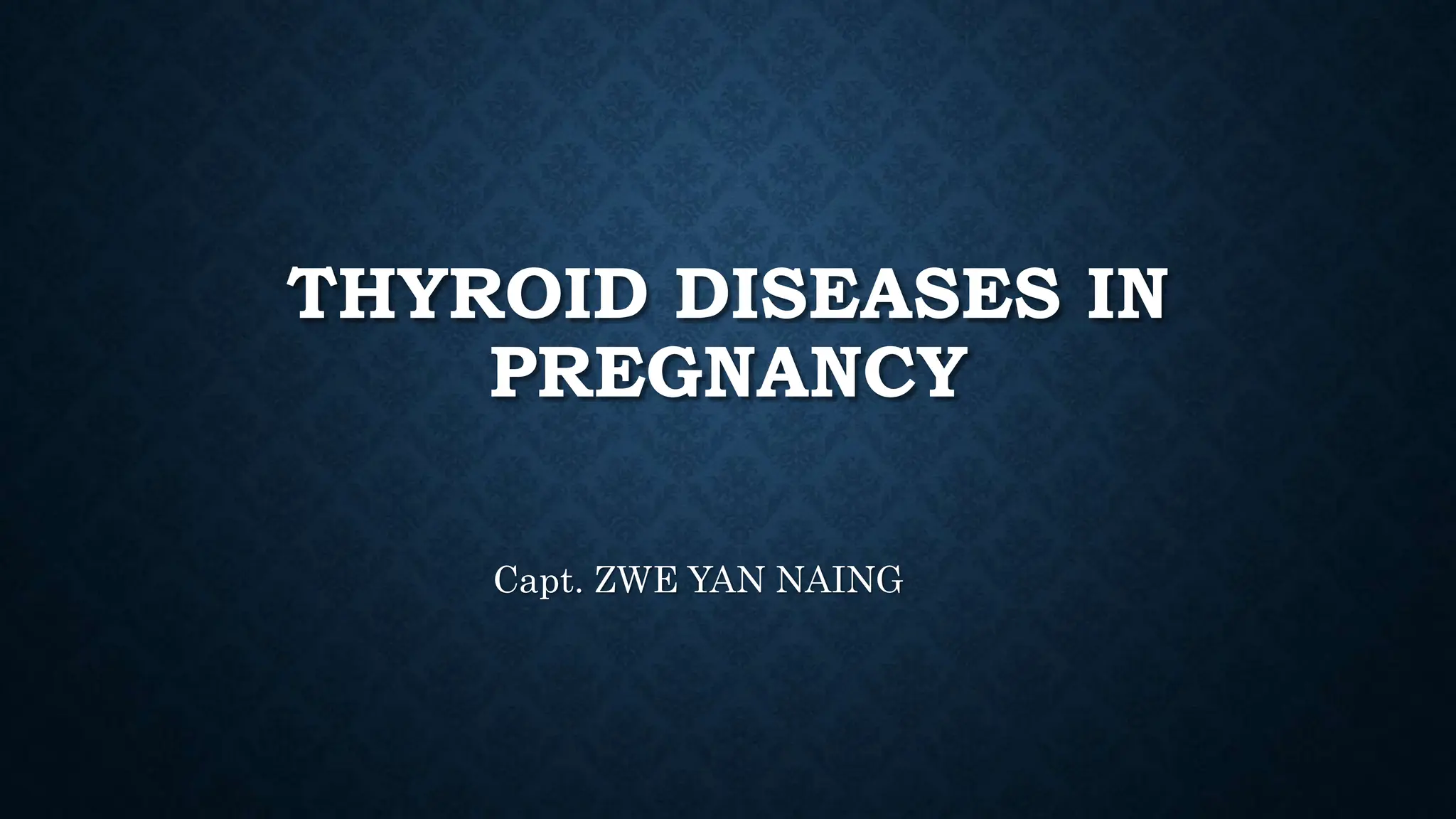 normal thyroid function during pregnancy and disorder implicating ...