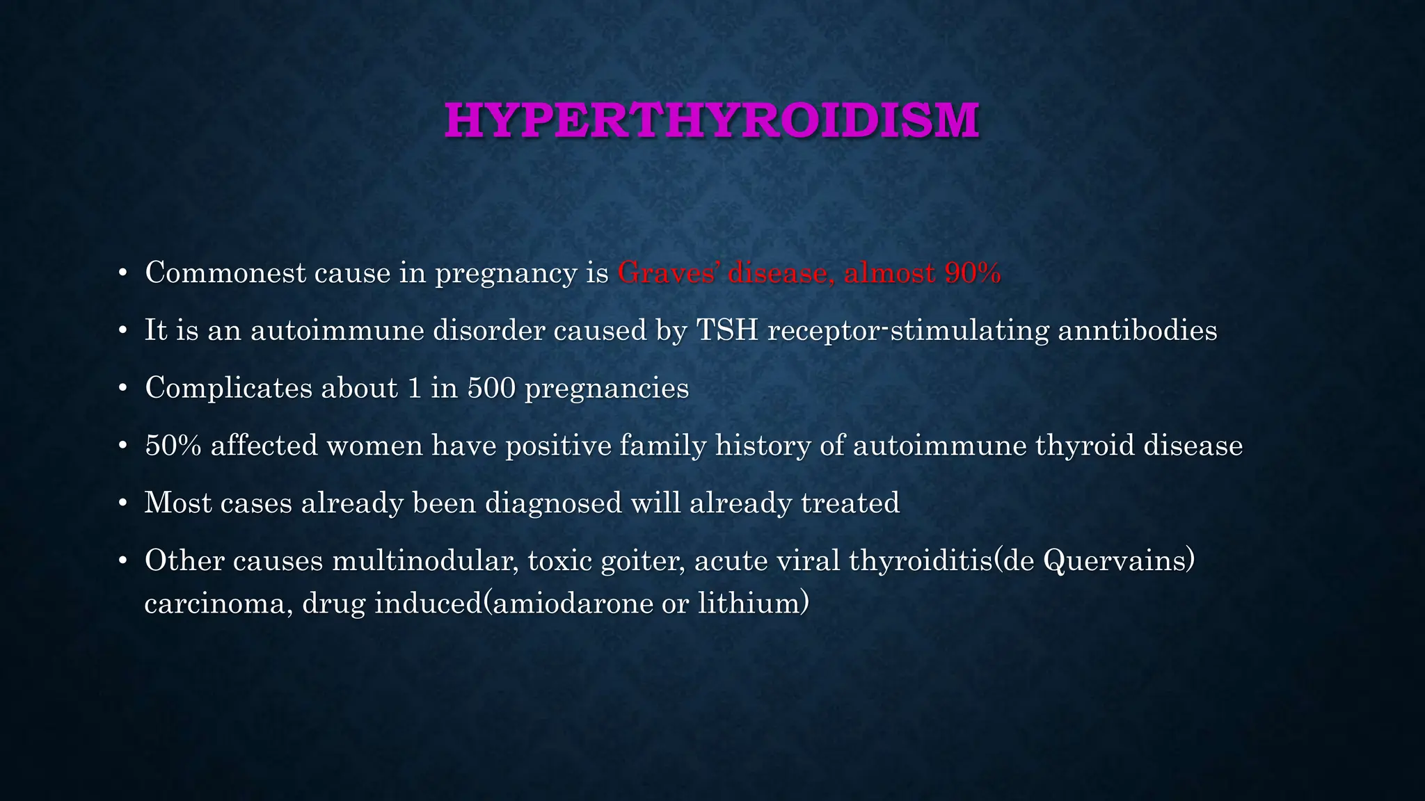 normal thyroid function during pregnancy and disorder implicating ...