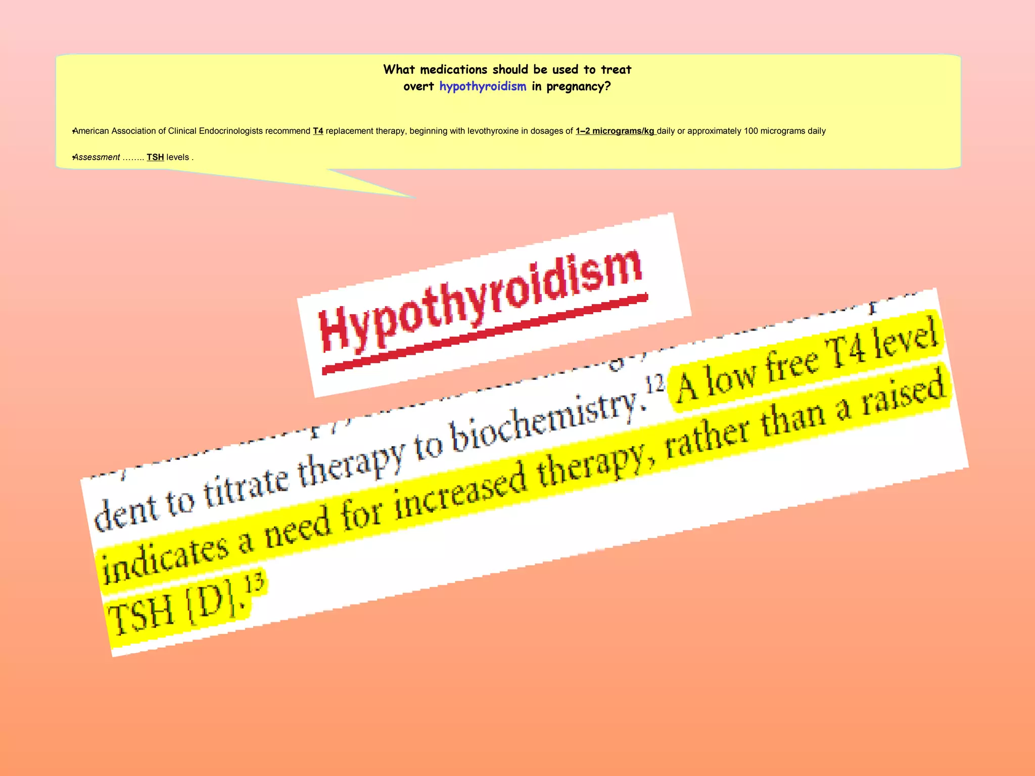 Thyroid diseases with pregnancy RCOG vs ACOG | PPT