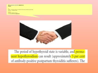 Thyroid diseases with pregnancy RCOG vs ACOG | PPT