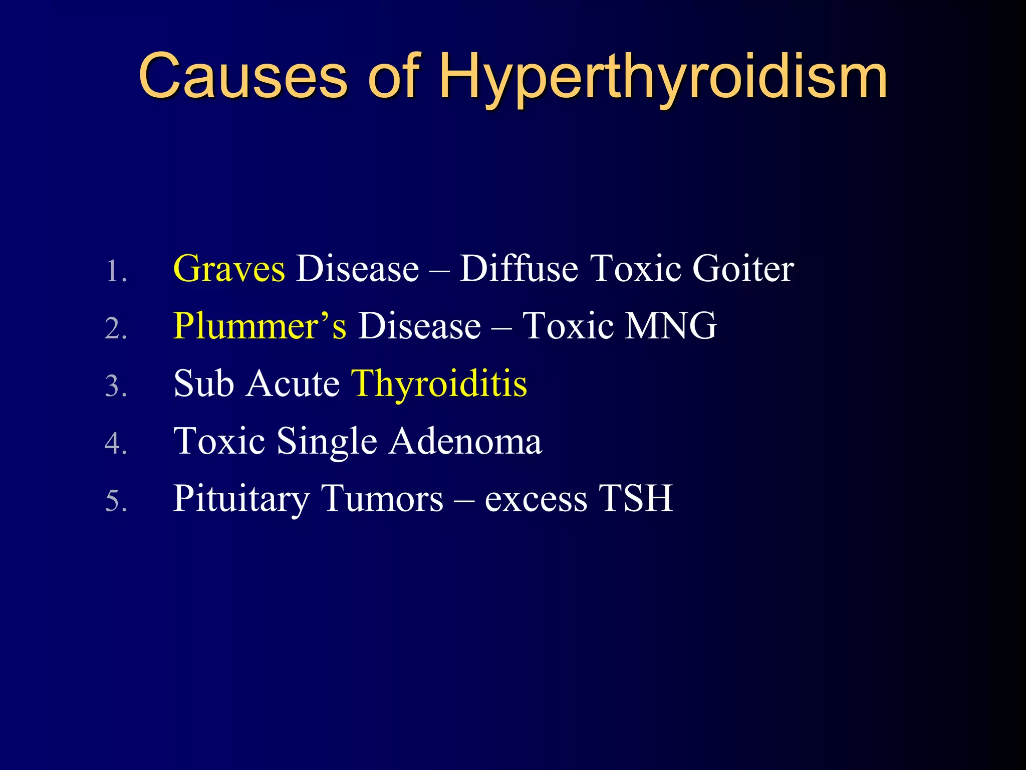Thyroid disorders (hyperthyroidism & hypothyroidism) | PDF
