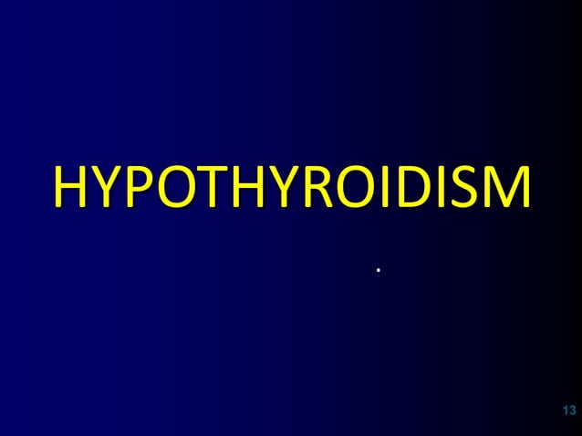 Thyroid disorders (hyperthyroidism & hypothyroidism) | PDF
