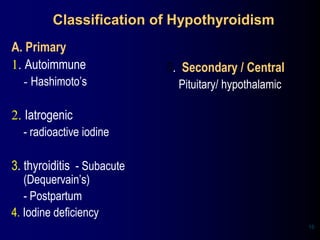 Thyroid disorders (hyperthyroidism & hypothyroidism) | PDF