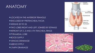 THYROID DISORDERS, an anatomical overview | PPTX