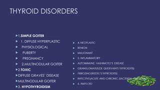 THYROID DISORDERS, an anatomical overview | PPTX
