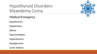 Thyroid Disorders: hyperthyroidism and hypothyroidism | PPTX
