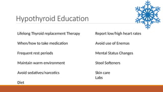 Thyroid Disorders: hyperthyroidism and hypothyroidism | PPTX