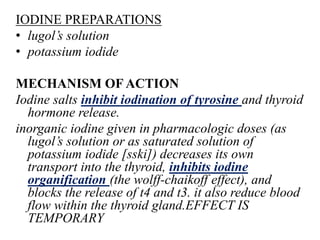 Thyroid drugs and anti thyroid drugs | PPTX