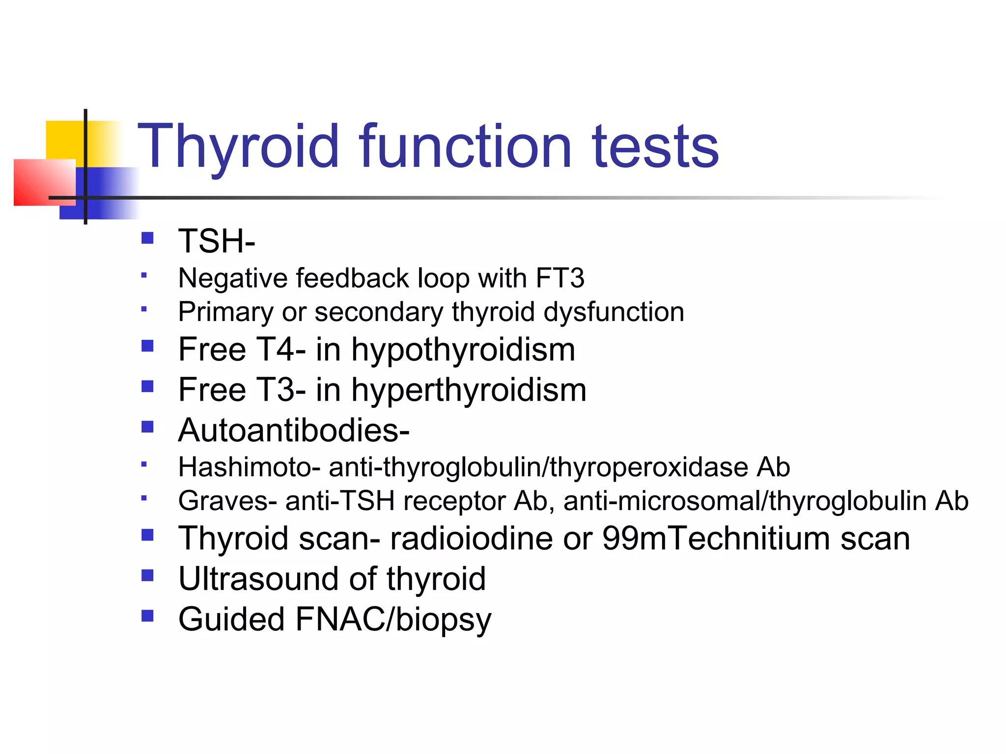 Thyroid dysfunction | PPT