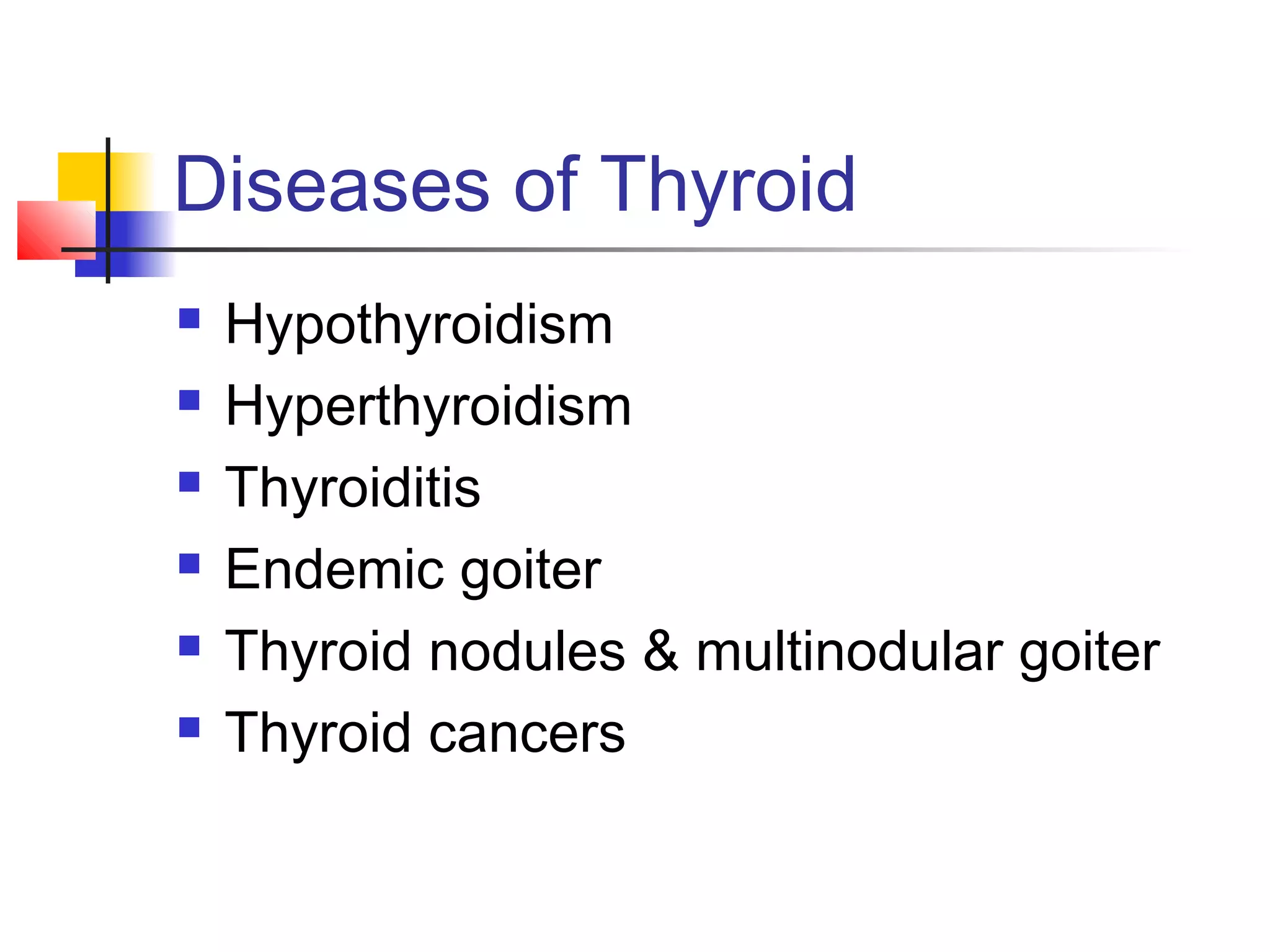 Thyroid dysfunction | PPT