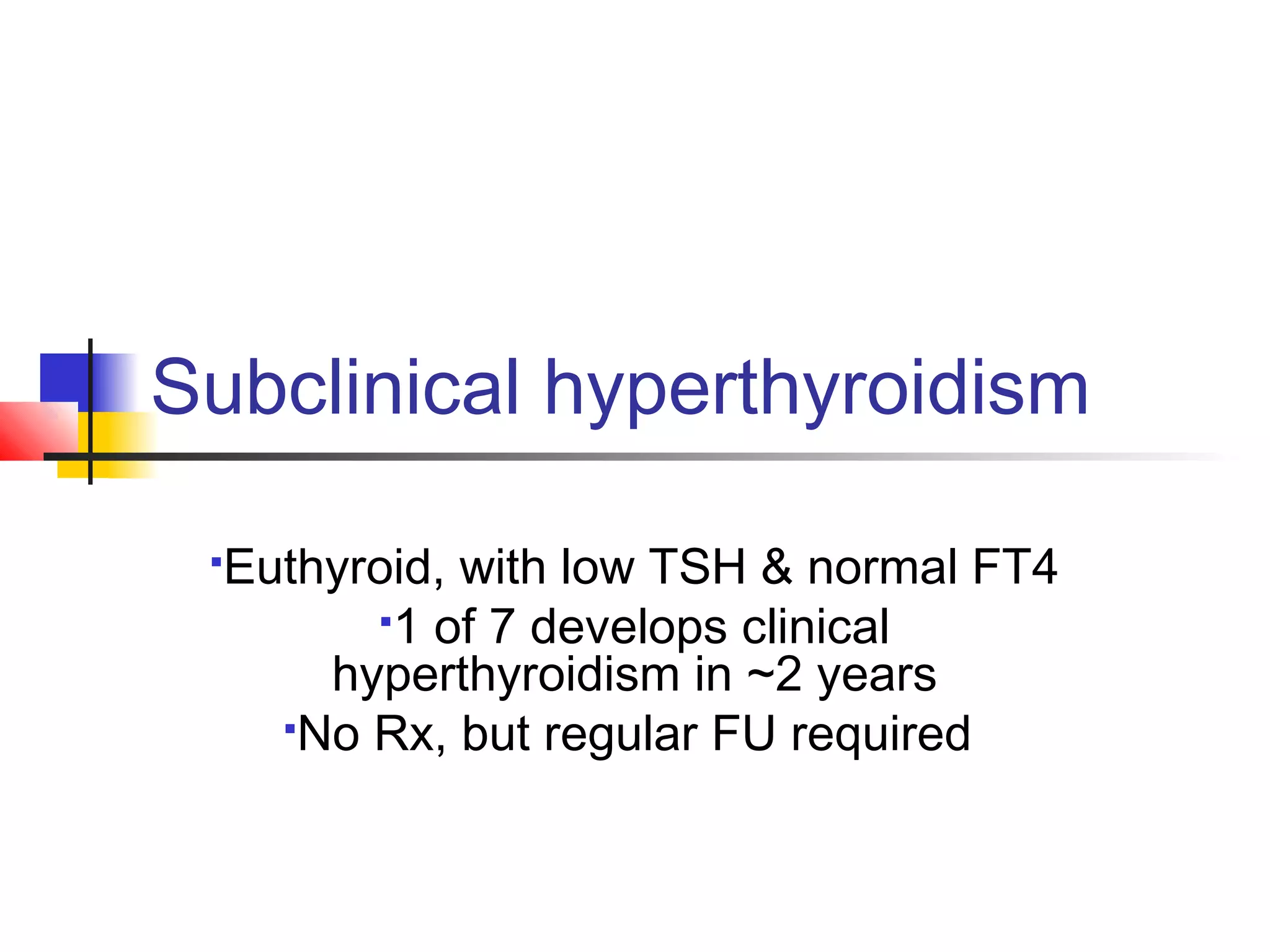 Thyroid dysfunction | PPT