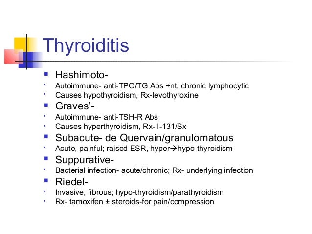 Thyroid dysfunction