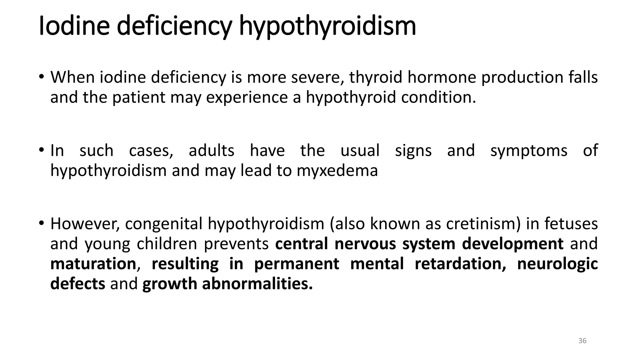Thyroid dysfunction - hypothyroidism | PPTX | Thyroid Disorders | Endocrine and Metabolic Diseases