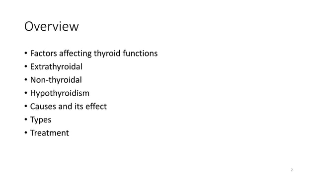 Thyroid dysfunction - hypothyroidism | PPTX | Thyroid Disorders | Endocrine and Metabolic Diseases